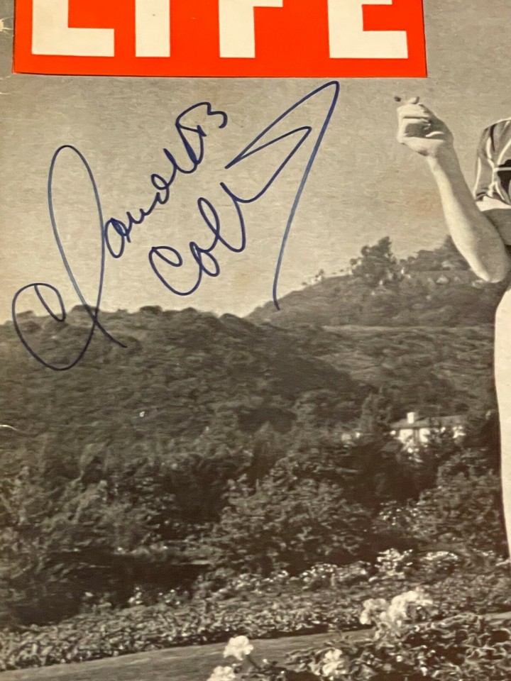 Claudette Colbert It Happened One Night Signed Autograph Life Magazine ...