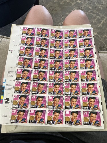United States Post Office Elvis Presley Stamps 29 Cent USA Set 40 ...