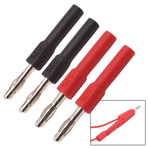 4mm-2mm Female Banana Plug Connector Test-Probes Converter Adapter Set ...