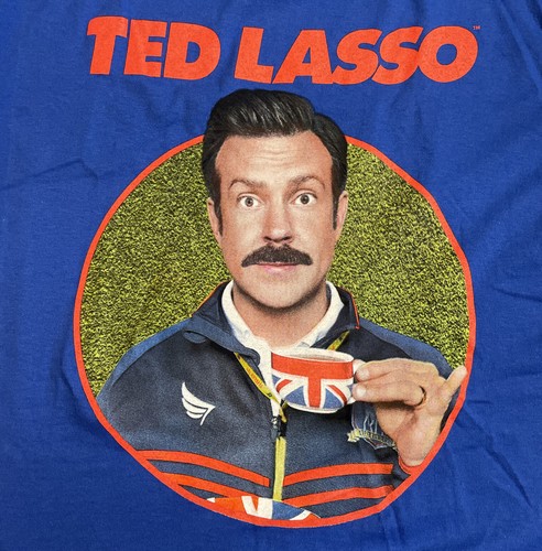 Ted Lasso Official T-Shirt New Size L 100% Cotton Tea Cup British NEW ...