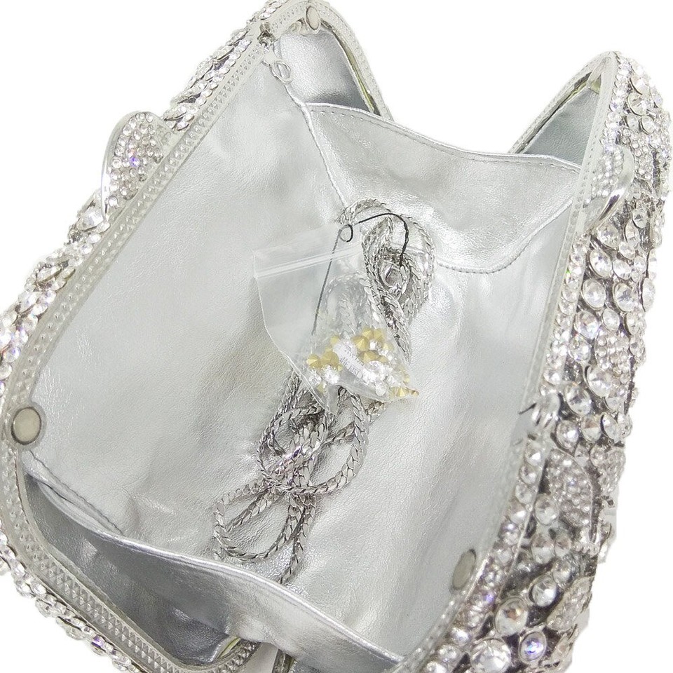 Women Evening Purse Diamond Crystal Evening Wedding Clutch Hollow Out ...