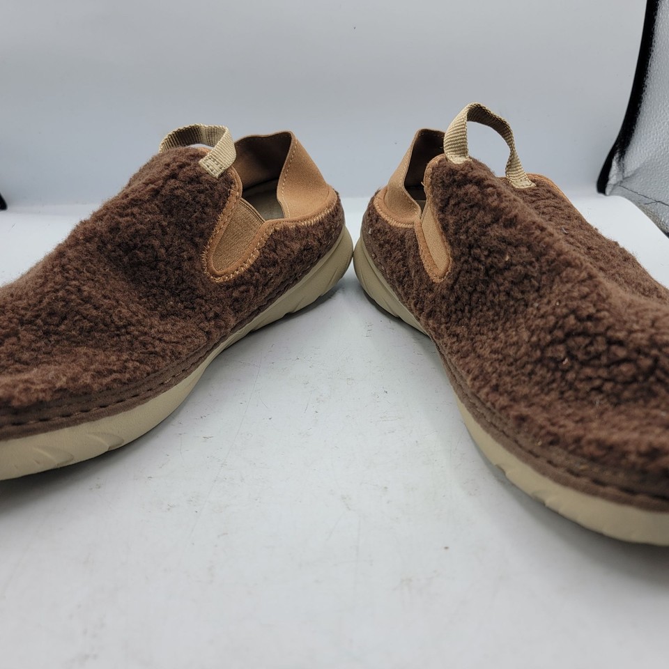 Merrell Hut Moc Mens 9 Brown Cozy Smore Marron Fuzzy Slip On Shoes ...