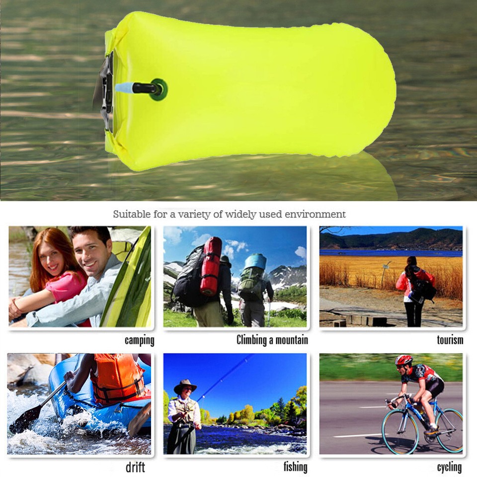 Outdoor Safety Swimming Buoy Waterproof Swim Float Bag for Rafting ...
