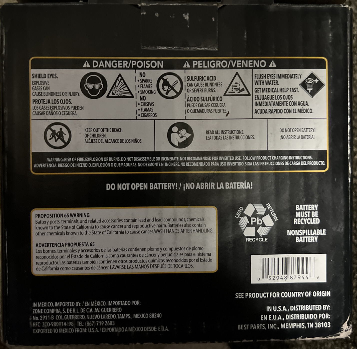 Duralast+Gold+AZX14+AGM+Power+Sport+Battery+no+Box for sale online | eBay