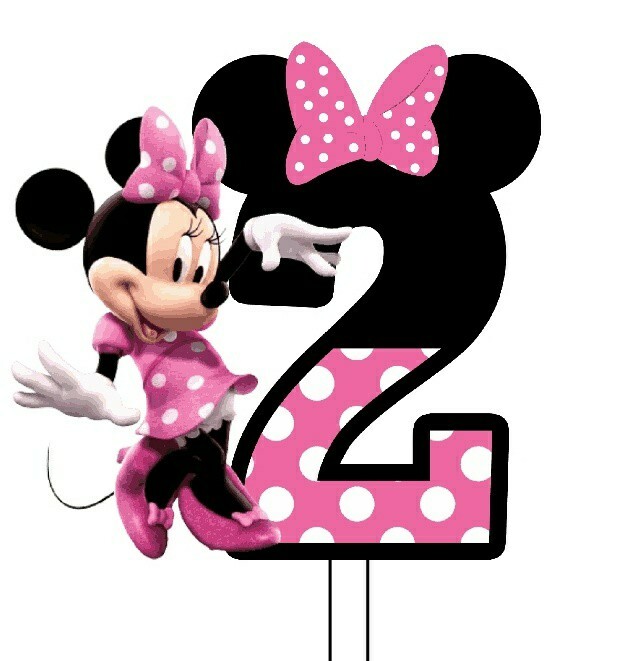 Minnie Mouse 2nd Birthday Clipart
