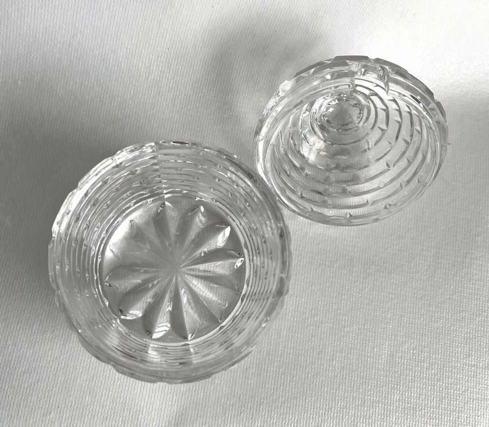 Clear Glass Crystal Beehive Shaped Honey Jar Container with Lid | eBay