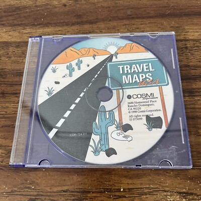 Travel Maps USA (Windows 95 & Higher) PC CD-ROM 1998 Disk Only | eBay
