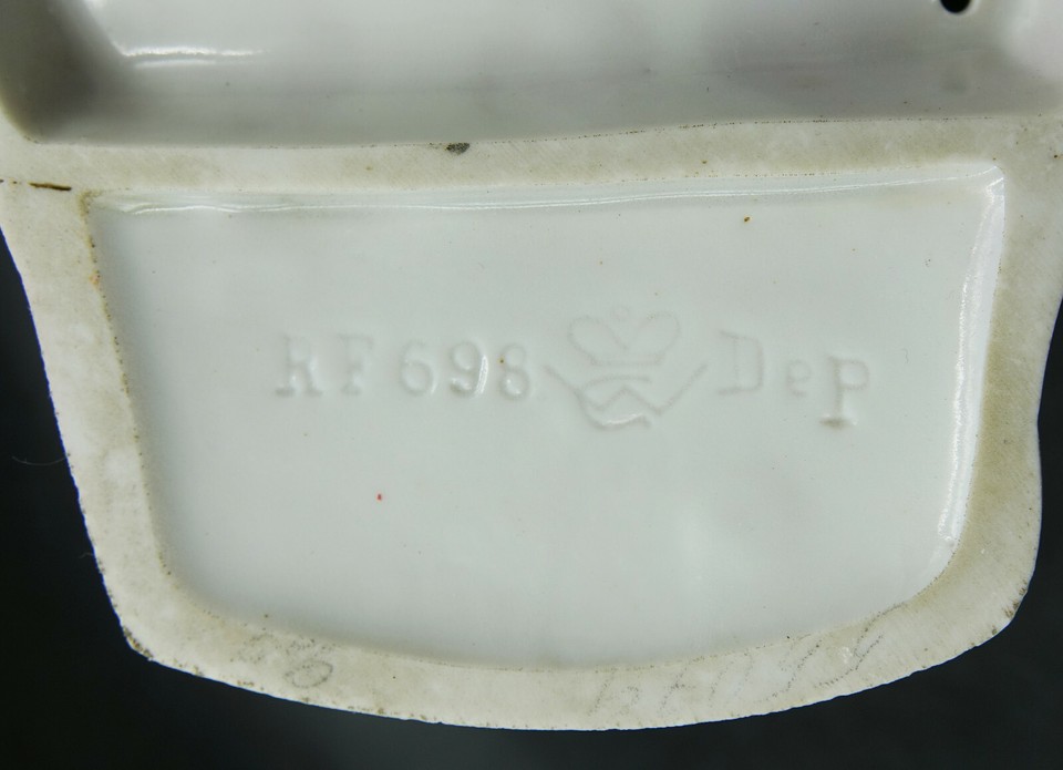 Germany Art Deco Goebel Porcelain Pierrot Figural Inkwell with Tray, ca ...