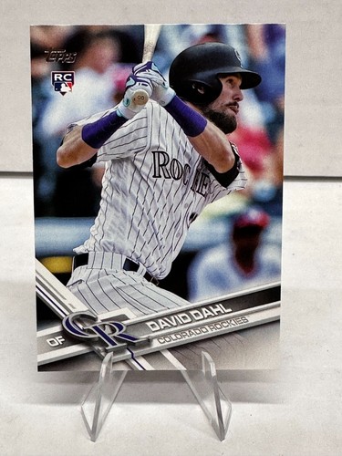 2017 Topps Series 1 Baseball Card #306 David Dahl RC Colorado Rockies ...