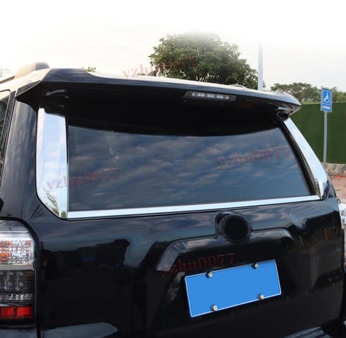 Steel Chrome Rear Window Pillar Molding Cover Trim For Toyota 2014-2022 ...