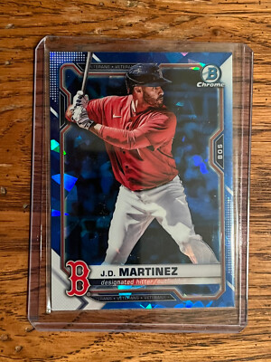 2021 Bowman Chrome Sapphire #58 JD Martinez card Red Sox | eBay