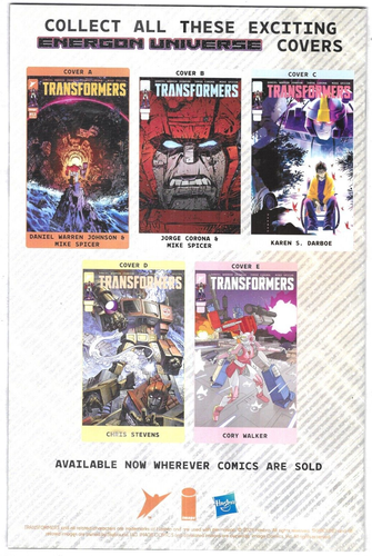 Transformers Comic 12 First Print Cover C Connecting Variant Karen S ...