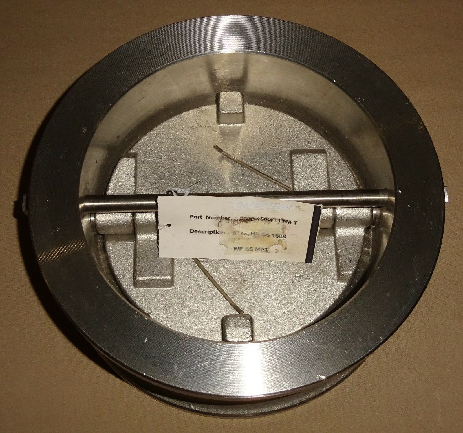 Spence 0600-150WTTTM-T 6" Wafer Stainless Steel Check Valve ...