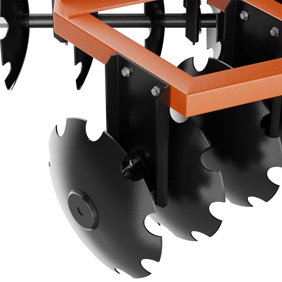 5 FT 3 Point Notched Disc Harrow Plow for Category 0 & 1 Tractor for ...