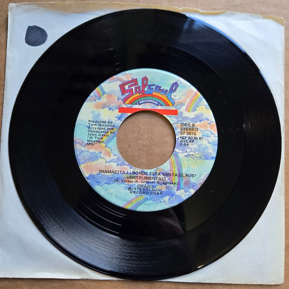 CHARO Donde Esta Santa Claus 7" 45 rpm Salsoul S7-2076 Christmas | eBay