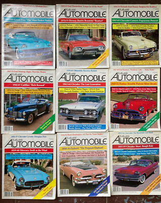 Collectible Automobile Magazines. 1 Set of 9 (Issues 6/90-10/91)/FREE ...