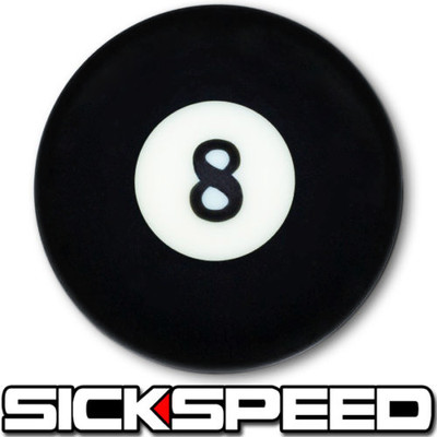 BLACK 8 BALL SHIFT KNOB AUTO/AUTOMATIC THROW GEAR SHIFTER SELECTOR 8X1 ...