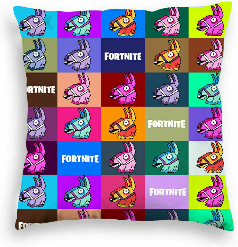 Fortnite Game Pillow Case Short Plush Cushion Cover Home Sofa Decor 45 ...