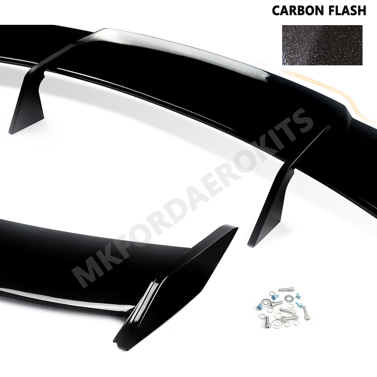 CARBON FLASH REAR BLADE SPOILER HIGHKICK BIG WING For Audi R8 V8 V10 ...