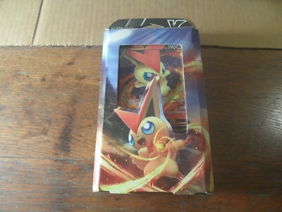 E-1 Pokemon Victini V battle deck 60 cards playmat deck box | eBay