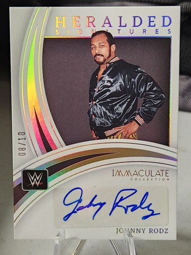 2022 WWE Immaculate Heralded Signatures Johnny Rodz Auto 08/10 | eBay