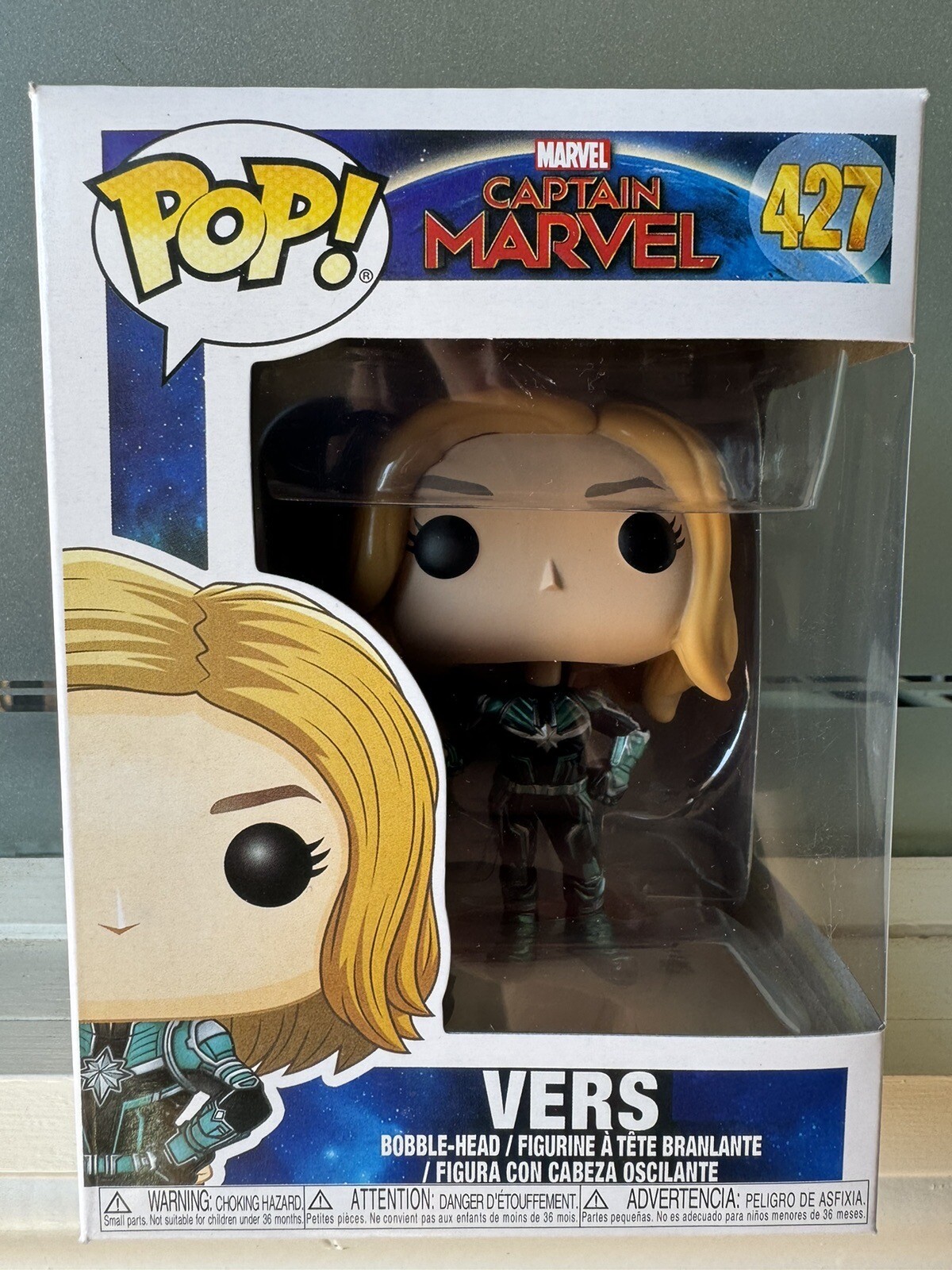 Funko Pop! VERS #427 Marvel Captain Marvel Vinyl Figure | eBay