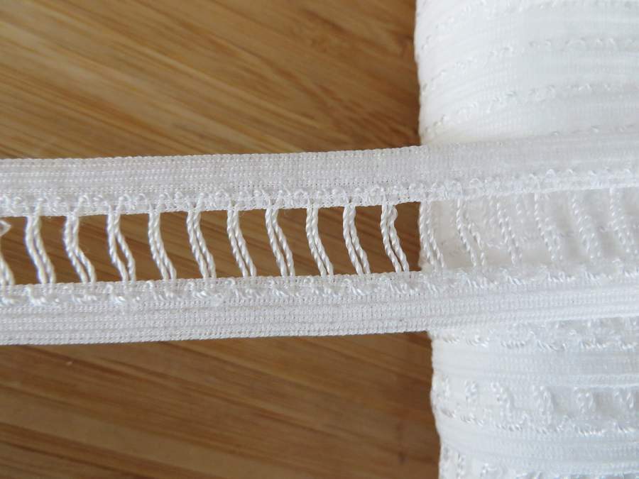 4mts of polyester insert ladder lace trim White superior quality 22mm ...