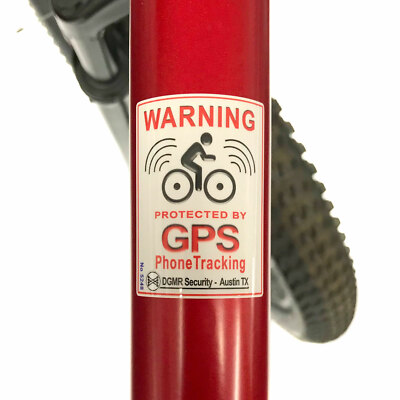 Bike Anti Theft GPS Security Decal - Stop Bicycle Thieves | eBay