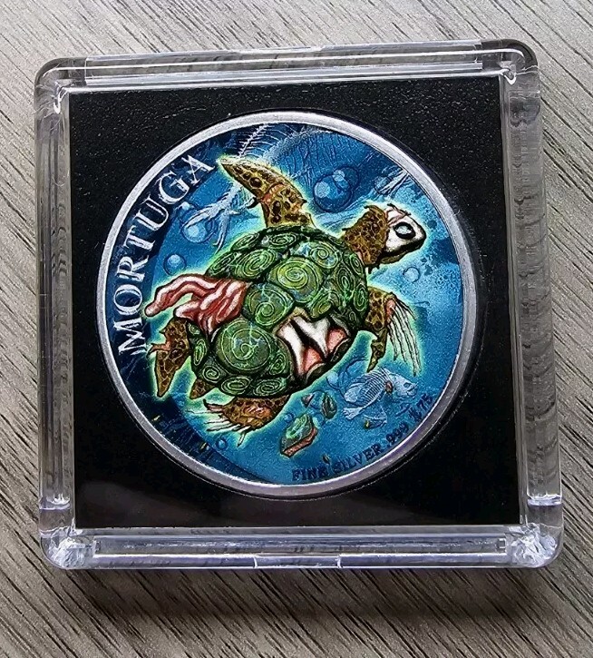 4 Colorized Zombucks World 1 oz Silver Rounds Limited Colorized Edition ...