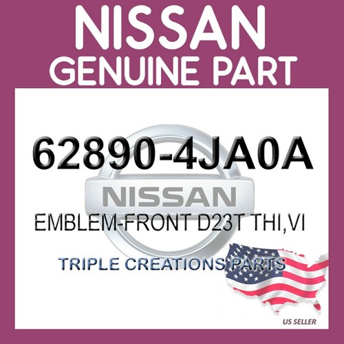 Genuine Nissan OEM 62890-4JA0A EMBLEM-FRONT D23T THI,VI 628904JA0A | eBay