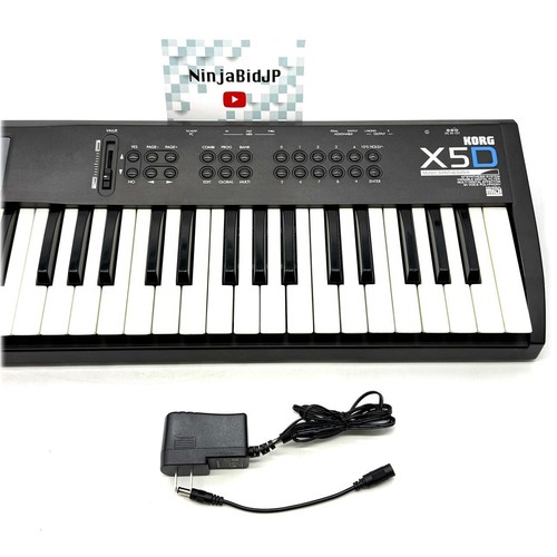 Korg X5D Music Synthesizer Keyboard 019208 Black With AC Adapter DHL ...