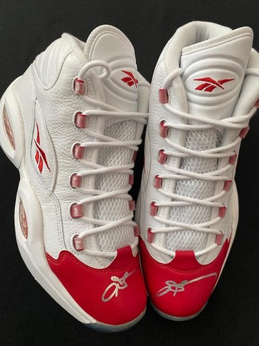 ALLEN IVERSON AUTOGRAPHED PE "SAMPLE" PLAYER EDITION REEBOK QUESTION ...