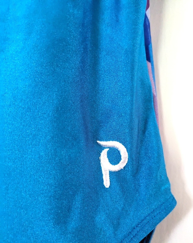 Plum Practicewear Gymnastics Leotard Flip Side Blue Geometric Print ...