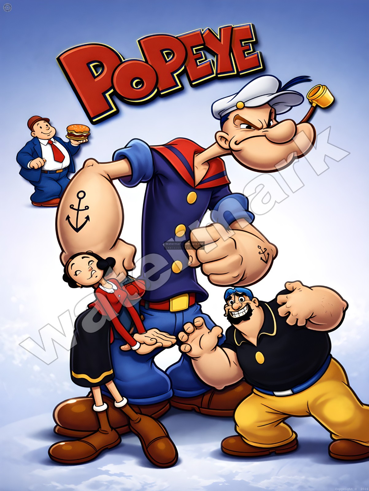Popeye Metal Sign 9" x 12" or 12" x 16" | eBay