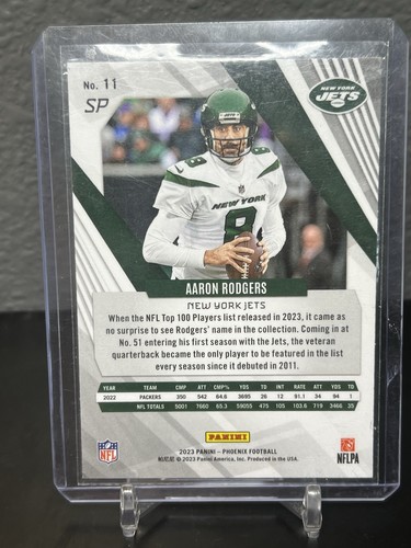 Aaron Rodgers Rare Card 2023 Panini Phoenix Color Burst SP #11 | eBay