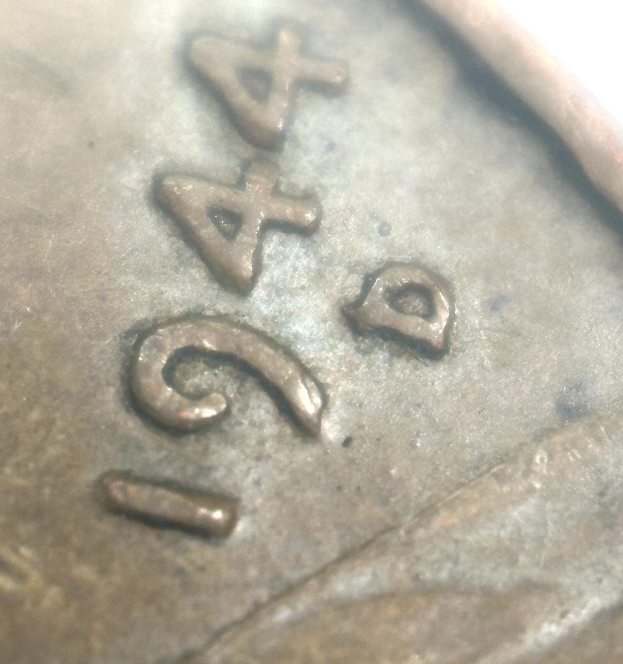 1944-D/S, D OVER S XF FS-511 LINCOLN CENT WHEAT CENT PENNY OMM MINT ...