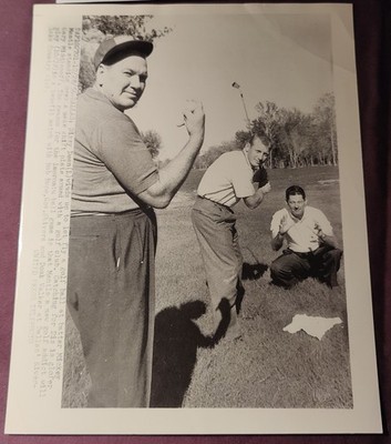 1956 Mickey Mantle Original Photo Dizzy Dean Cary Middlecoff | eBay