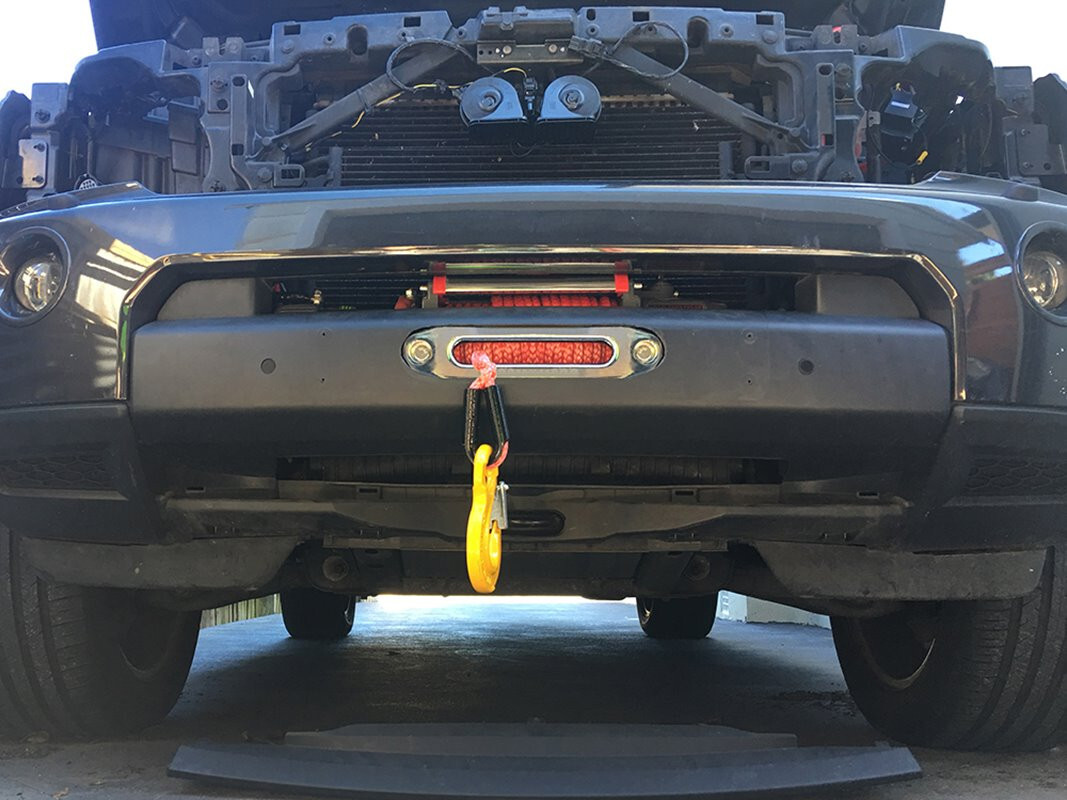 2005-2009 Land Rover LR3 LR4 Range Sport Winch Mount Discreet Front ...