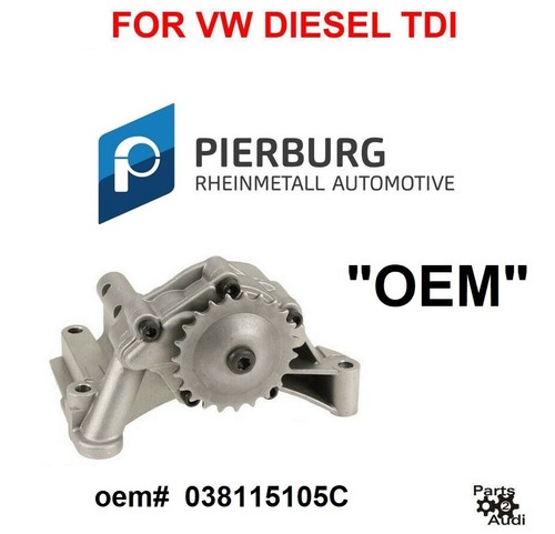 oem Engine Oil Pump For Audi, VW, Volkswagen Diesel TDI 1.9L,2.0L ...