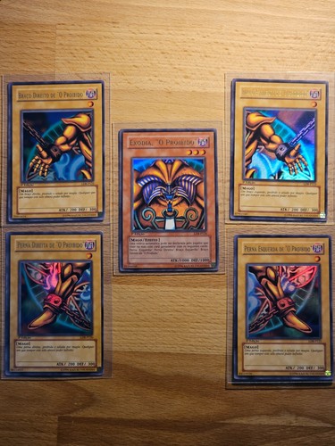 Exodia the Forbidden One FULL SET YUGIOH LOB PORTUGUESE ULTRA RARE 1st ...