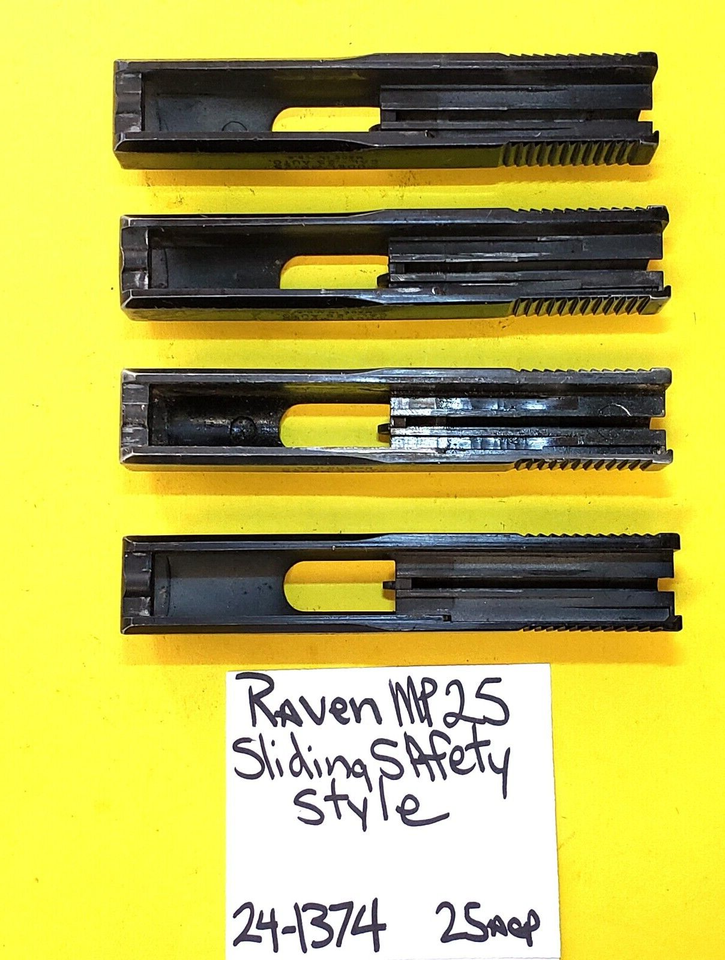 ONE (1) RAVEN MP 25 BLUED SLIDE W EXTRACTOR, USES SLIDING SAFETY ITEM ...
