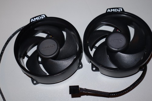 2x FANS ONLY AMD Genuine AM4 Ryzen Wraith Spire CPU Cooling Fan 90 mm ...