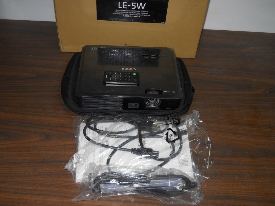 NEW Canon LE-5W DLP Multimedia Projector 8483B002AA Black Color | eBay