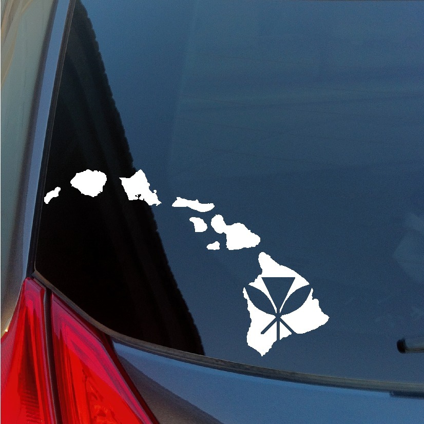 Hawaiian Islands Native Kanaka Maoli vinyl sticker decal Maui Kauai ...