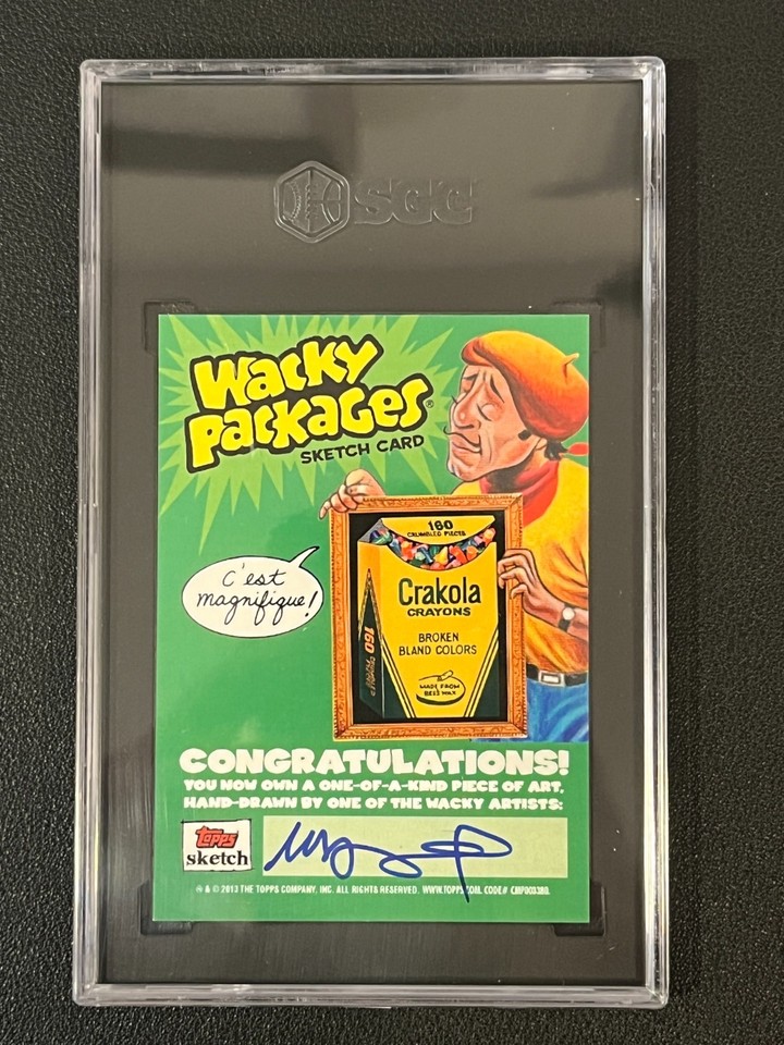 Swiss Mess 2013 Topps Wacky Packages Matthew Kirscht Auto Artist Sketch ...