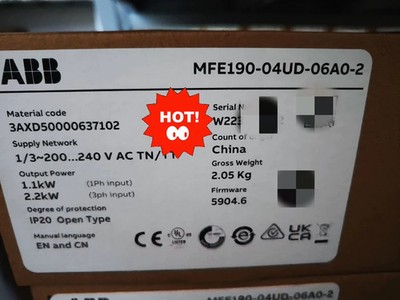 ABB Servo Driver MFE190-04UD-06A0-2 | eBay