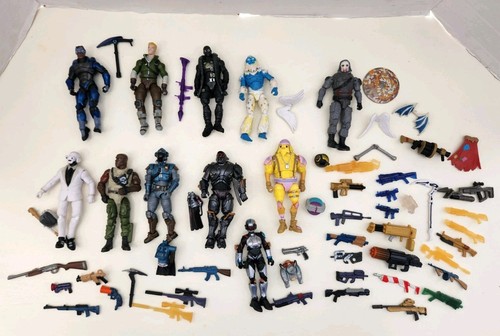 Fortnite lot Of 11 Action Figures 4" Plus 50 Accessories/guns/packs | eBay