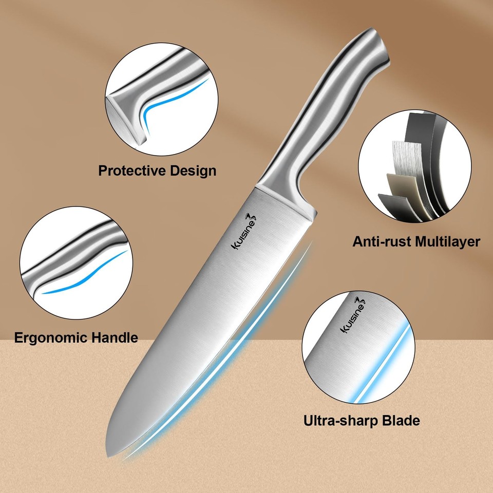 Premium Sharp Knife Set,High Carbon Stainless Steel Sharper Blade ...