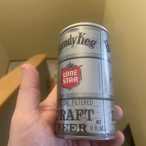 Handy Keg Lone Star Draft Steel Beer Can Empty 12 Oz San Antonio, Texas ...