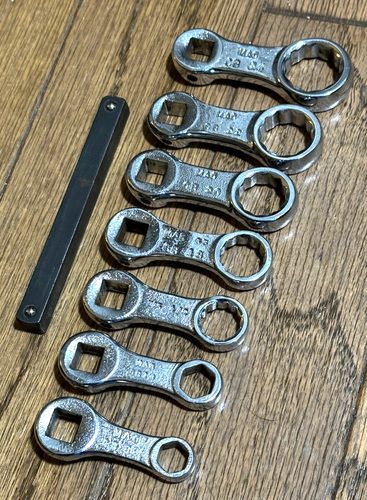 MAC Tools SAE Torque Adapter Set Obstruction Socket Crowfoot Wrench Lot ...